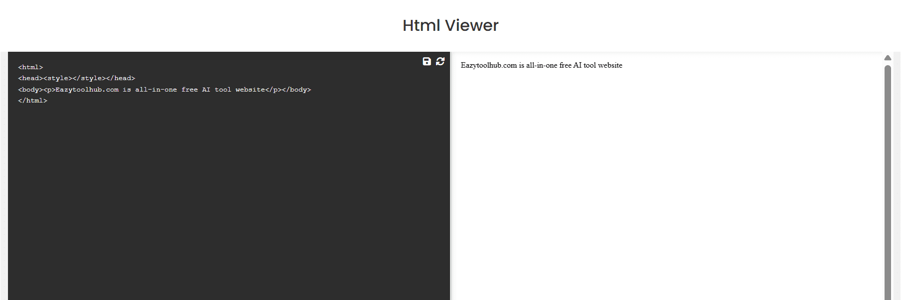 Html Viewer | Eazytoolhub.com