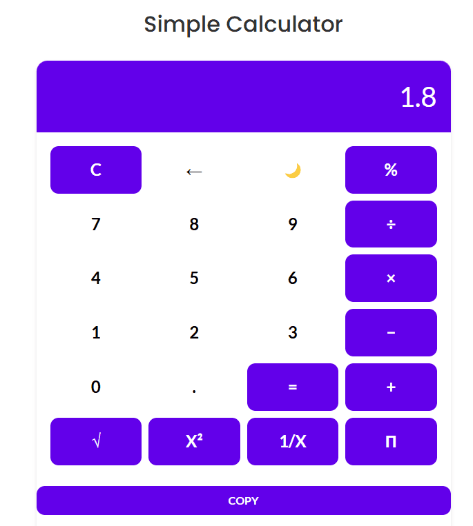 Simple Calculator | Eazytoolhub.com