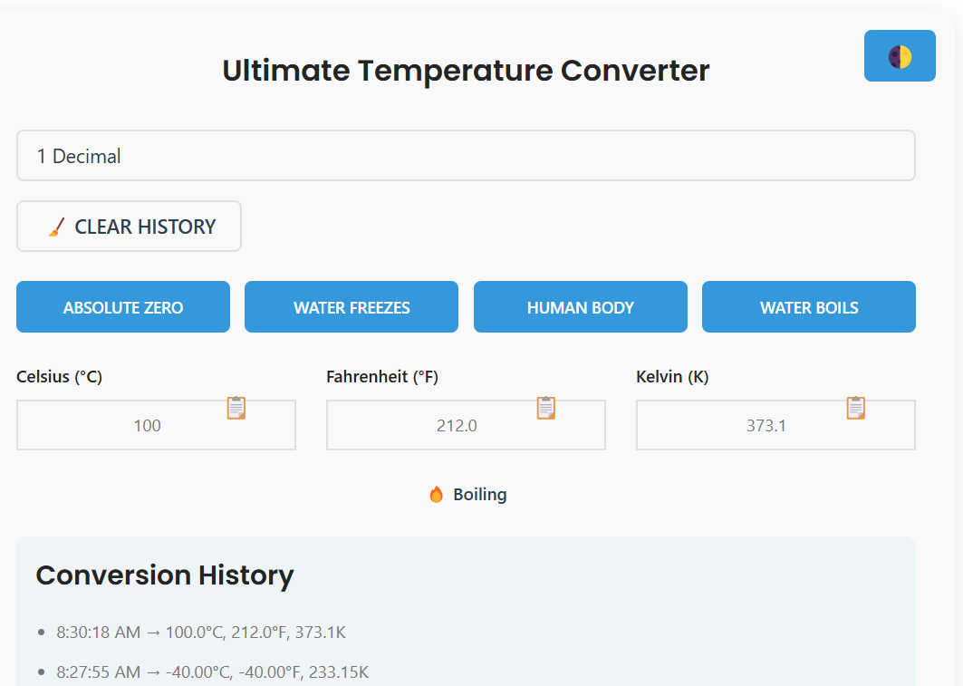 Temperature Converter Eazytoolhub